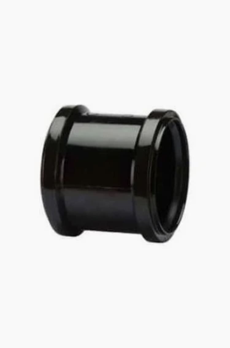 110mm Double Socket Slip Coupler Black | PVC Pipe Fitting – New Direct ...