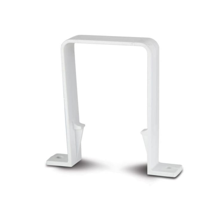 65mm Square Downpipe Bracket White | Secure Pipe Fixing – New Direct supply