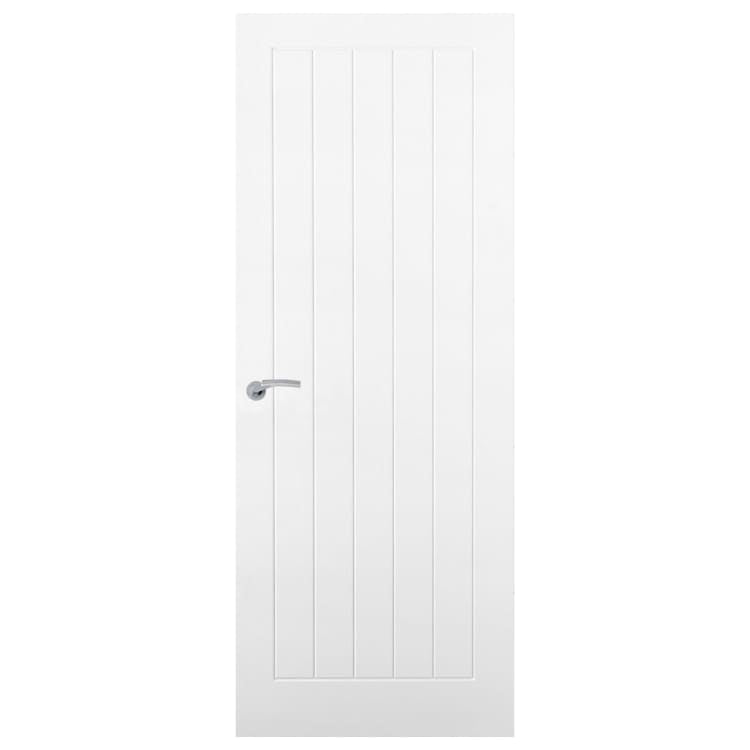 Internal White Vertical 5 Panel FD30 Fire Door 2040mm x 926mm x 44mm ...