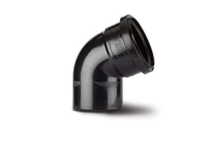 110mm Soil Bend Single Socket 112.5° Black | PVC Pipe Fitting – New ...