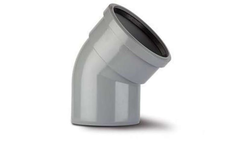 110mm Soil Bend Single Socket 135° Grey | PVC Pipe Fitting – New Direct ...