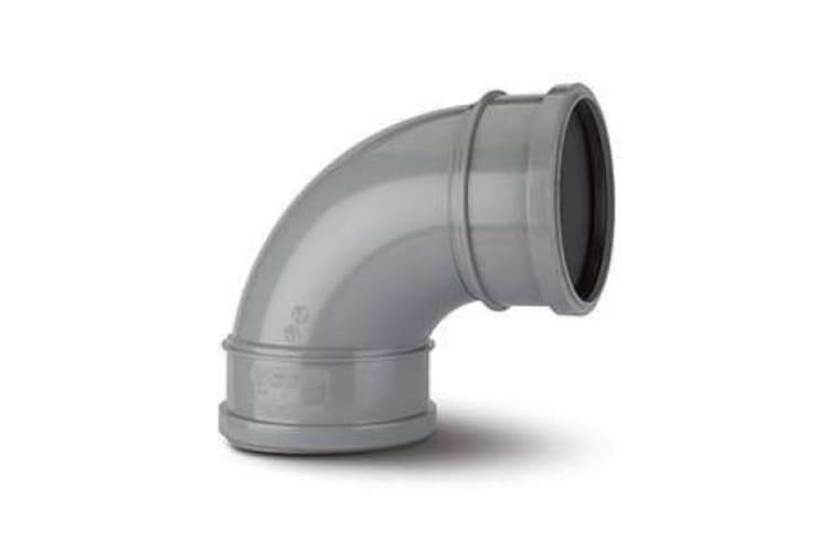 110mm Soil Bend Double Socket 92.5° Grey | PVC Pipe Fitting – New ...