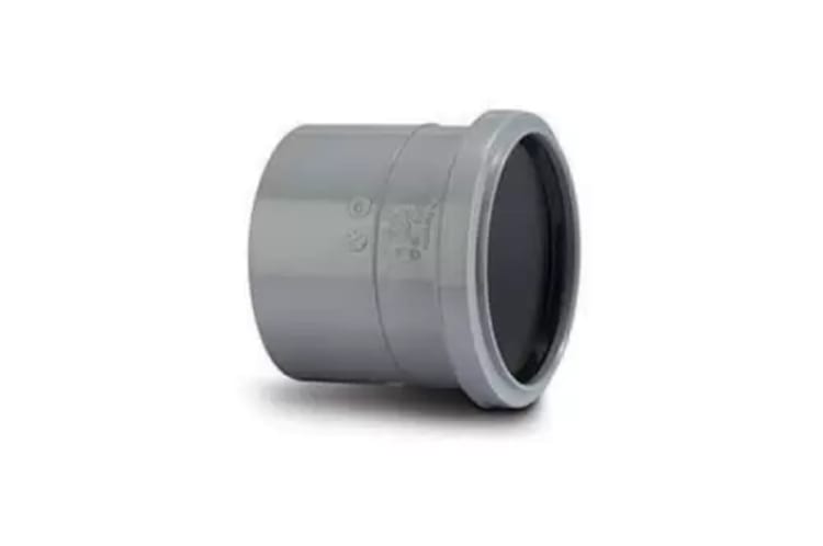 110mm Double Socket Slip Coupler Grey | PVC Pipe Fitting – New Direct ...