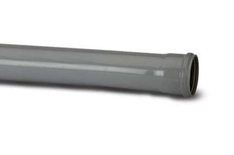 110mm Soil Pipe Single Socket Grey 3m | PVC Drainage Pipe – New Direct ...