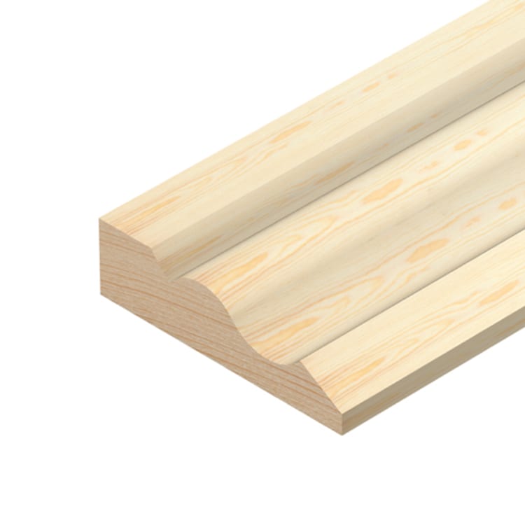 25mm x 63mm Softwood Ogee Architrave (Finished Size 20.5mm x 57mm ...